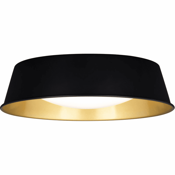 Vaxcel C0303 Beacon Hill Contemporary Matte Black and Satin Gold LED ...