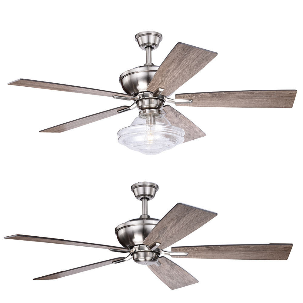 Vaxcel F0067 Huntley Satin Nickel Ceiling Fan - VXL-F0067