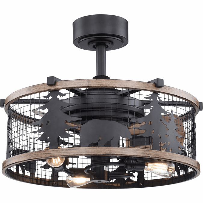 Vaxcel F0068 Kodiak Craftsman Oil Rubbed Bronze and Burnished Teak LED ...