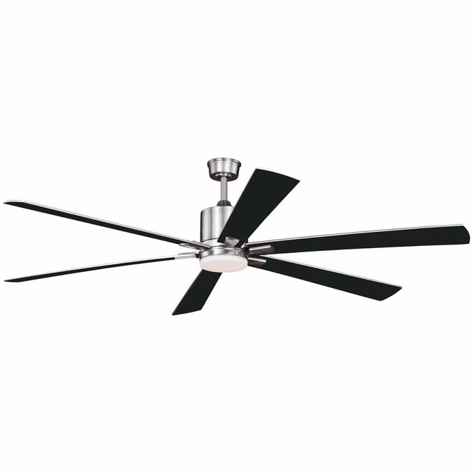 Vaxcel F0078 Wheelock Contemporary Satin Nickel LED Ceiling Fan - VXL-F0078