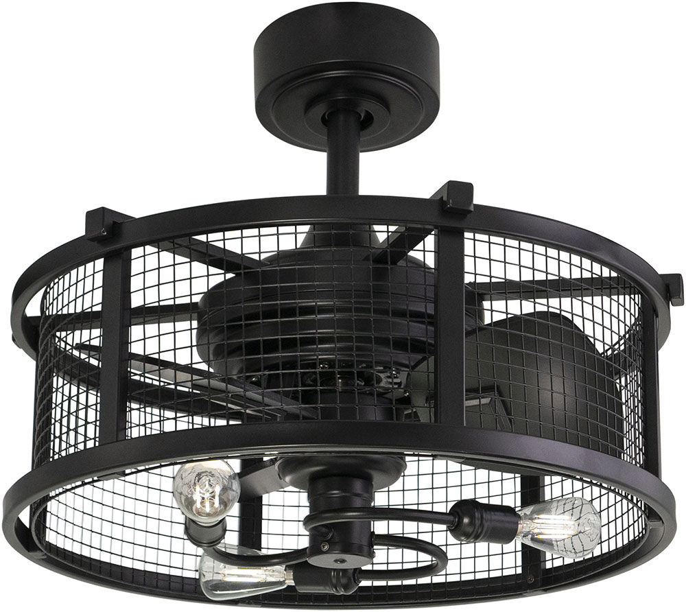 Vaxcel F0102 Humboldt Modern Black LED Ceiling Fan - VXL-F0102