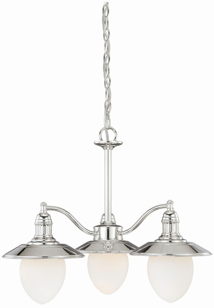 Vaxcel H0047 Marina Bay Polished Nickel Mini Chandelier Lamp - VXL-H0047