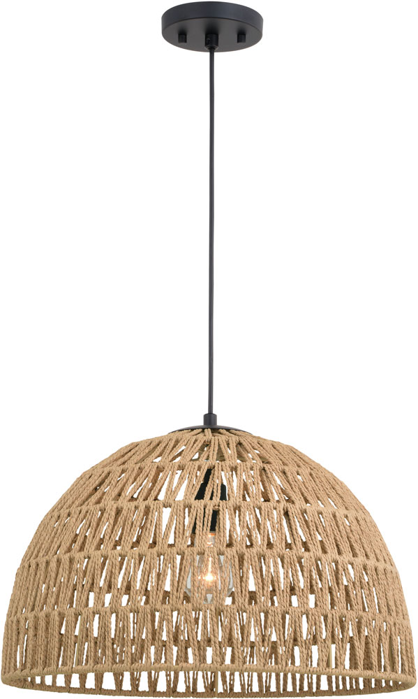 Vaxcel P0405 Nassau Modern Matte Black Pendant Lighting - VXL-P0405