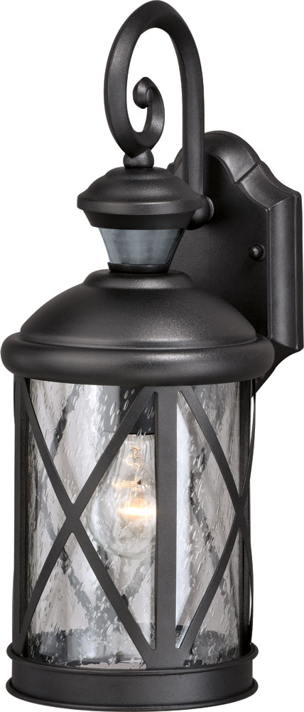 Vaxcel T0435A Henderson Modern Textured Black Dusk To Dawn Motion ...