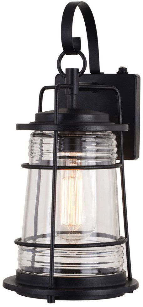 Vaxcel T0629 Montauk Textured Black Outdoor Wall Lighting Fixture - VXL ...
