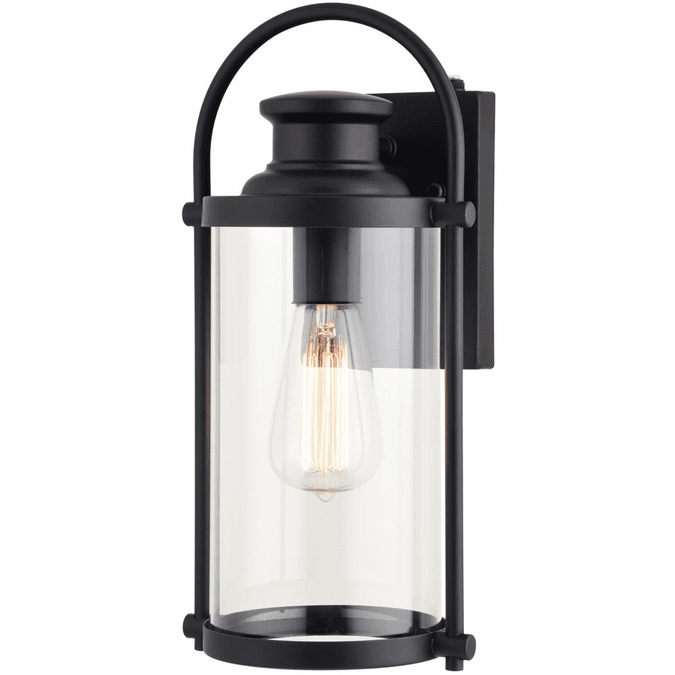 Vaxcel T0685 Winfield Contemporary Matte Black 14.25" Outdoor Wall ...