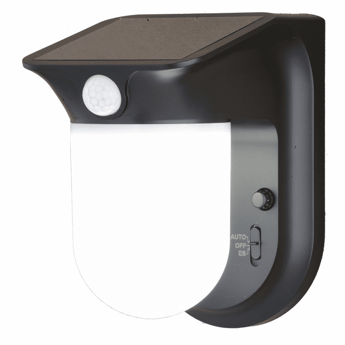 Vaxcel T0724 Modern Black LED Solar Dusk To Dawn Motion Sensor Security ...