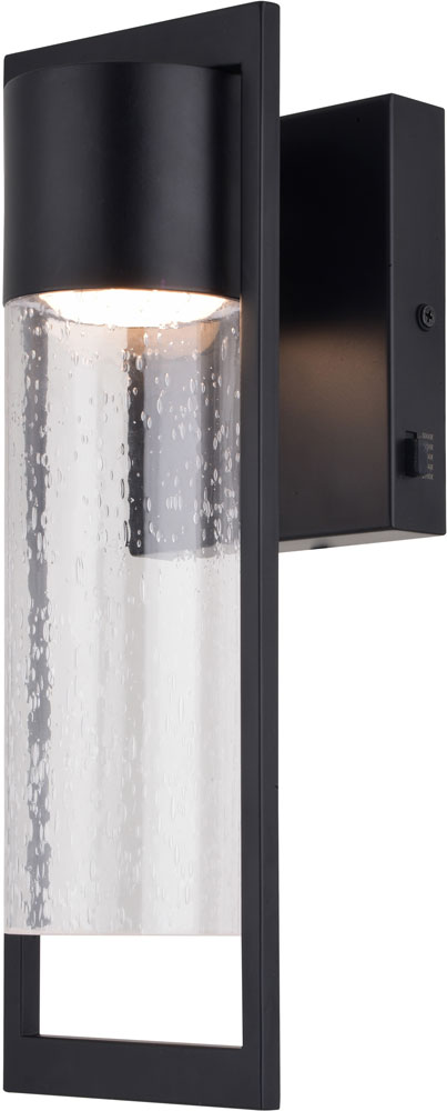 Vaxcel T0743 Sawyer Modern Matte Black LED Outdoor Light Sconce - VXL-T0743