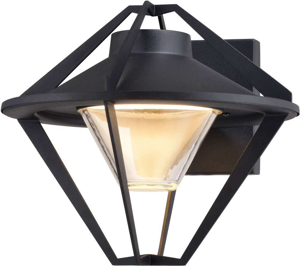 Vaxcel T0746 Jackson Contemporary Textured Black LED Exterior Wall ...