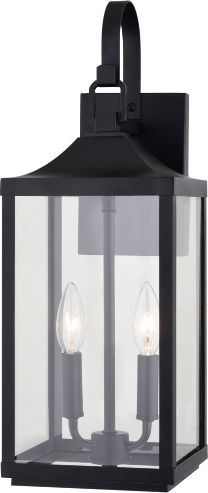 Vaxcel T0764 Old Town Textured Black Outdoor Wall Light Sconce - VXL-T0764