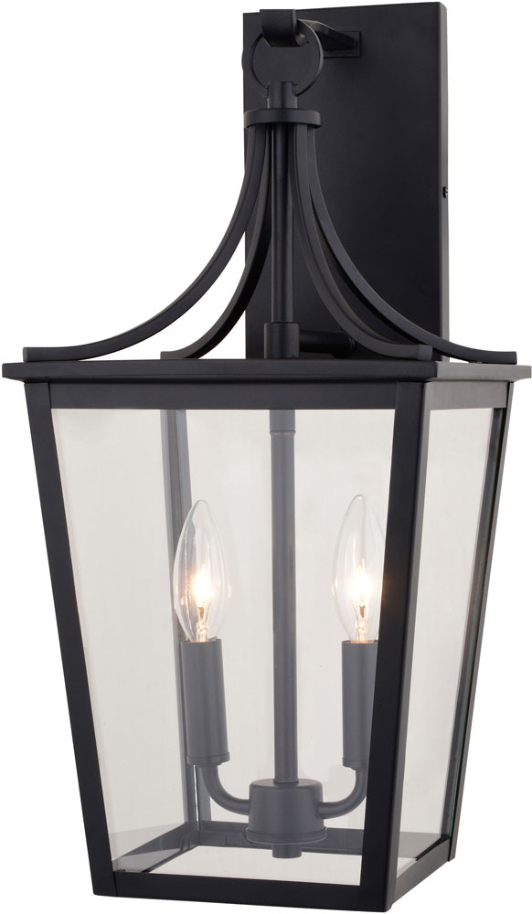 Vaxcel T0775 Cottage Grove Matte Black Exterior Lamp Sconce - VXL-T0775