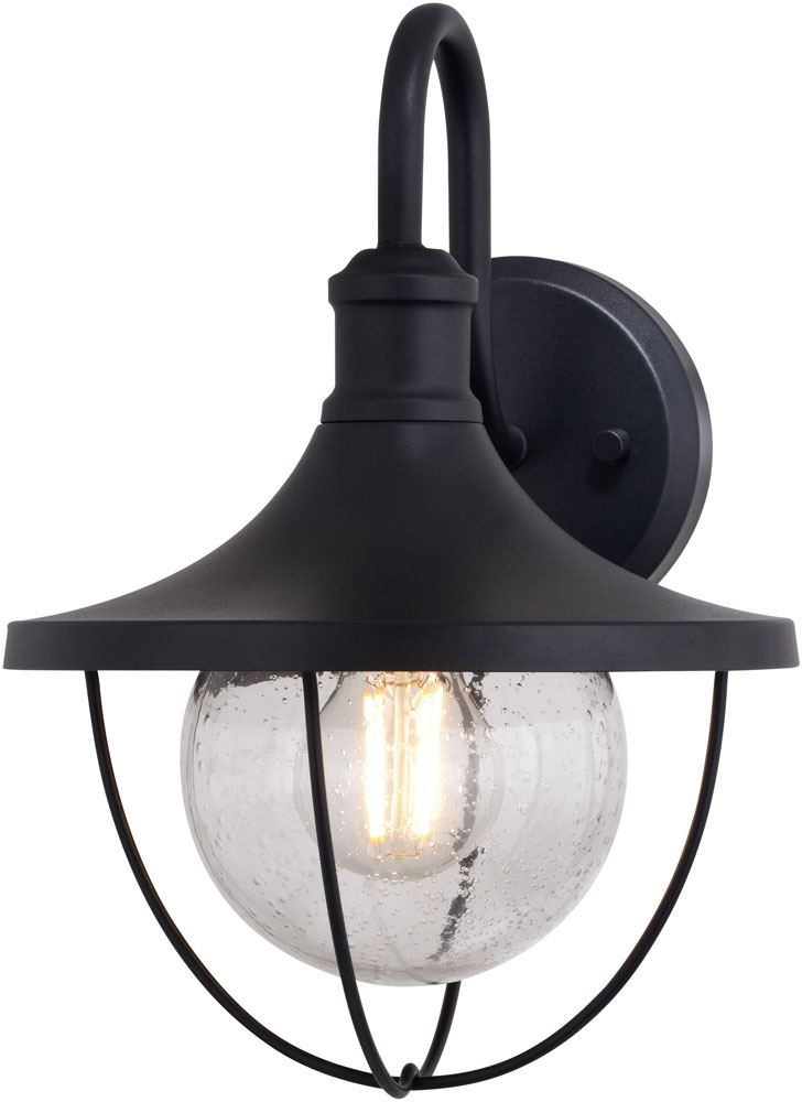 Vaxcel T0779 Dunlap Textured Black Exterior Wall Lighting - VXL-T0779