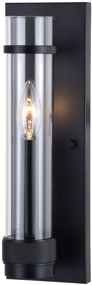 Vaxcel W0427 Bari Modern Matte Black Light Sconce - VXL-W0427