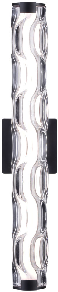 Vaxcel W0429 Marseille Modern Matte Black LED Bathroom Lighting - VXL-W0429