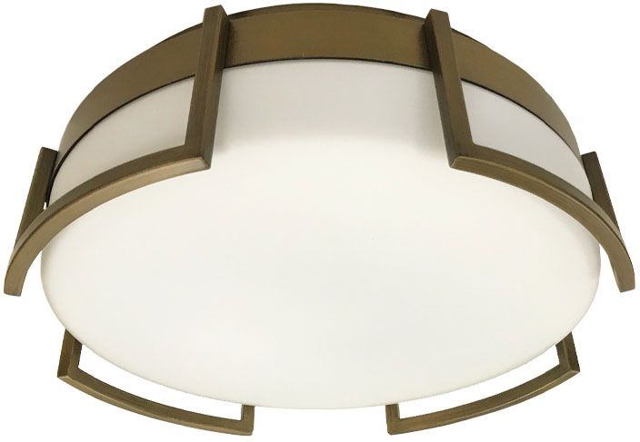 Vinci FM9806E-GD Modern Antique Brass LED Ceiling Light Fixture - VIN ...