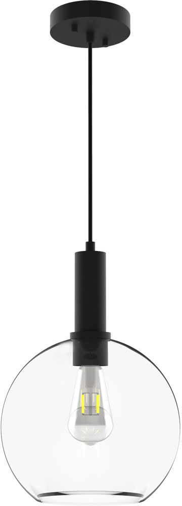 Vinci P1405BK Modern Black Mini Drop Ceiling Light Fixture - VIN-P1405BK