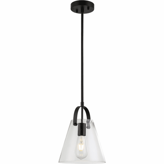 Vinci P1420BK Contemporary Black Mini Pendant Light Fixture - VIN-P1420BK