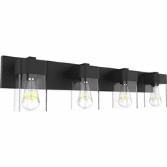 Vinci VL1350-3BK Nora Contemporary Black 22" Bathroom Sconce Lighting - VIN-VL1350-3BK