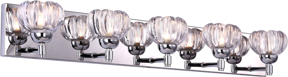 Vinci VL5118-5CH Lotus Modern Chrome 5-Light Bathroom Vanity Light ...