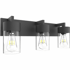 Vinci VL705-3AB/BK Aurora Modern Aged Brass / Black 3-Light Bathroom Sconce - VIN-VL705-3AB-BK