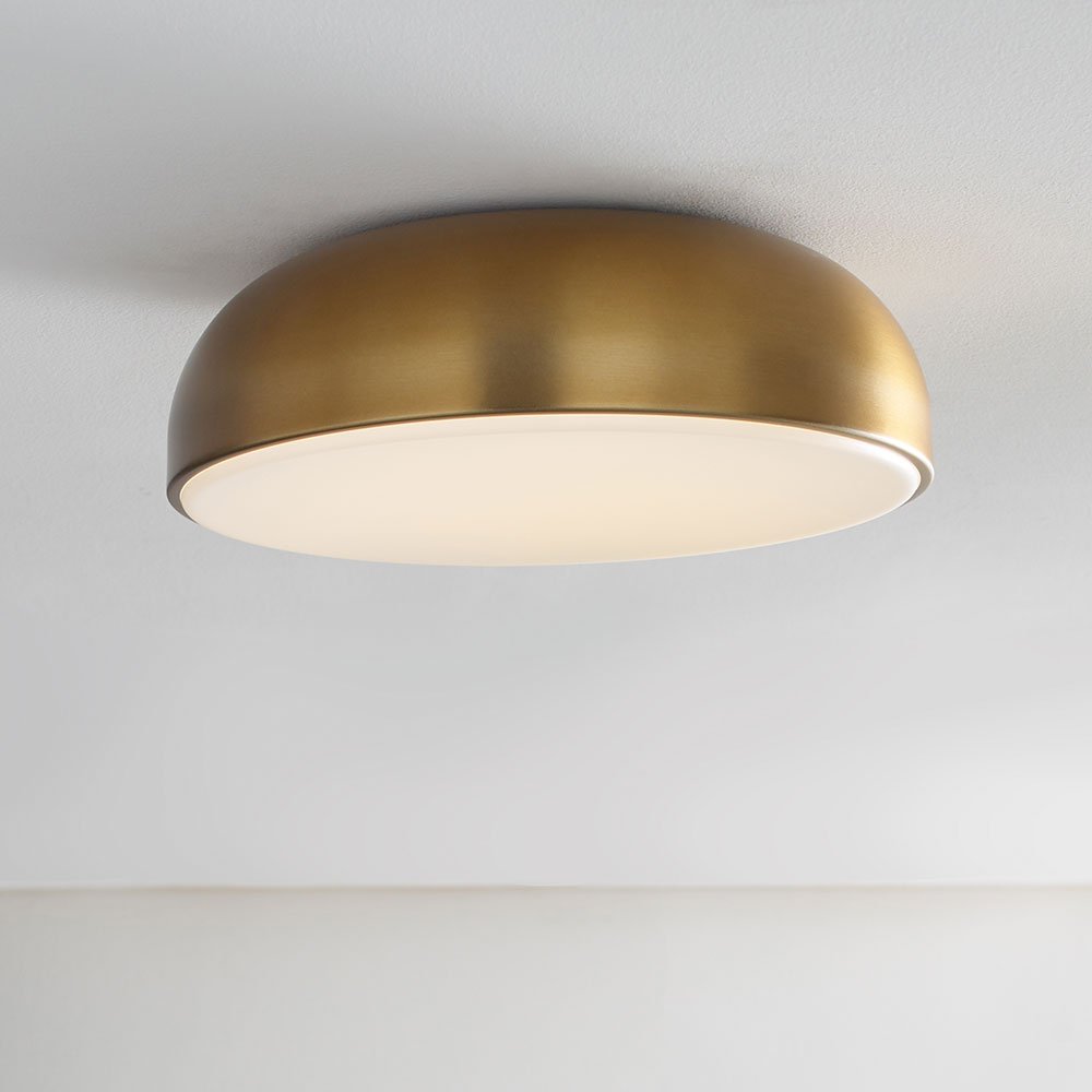 Visual Comfort Modern 700FMKOSA13R-LED930 Kosa Contemporary Aged Brass ...