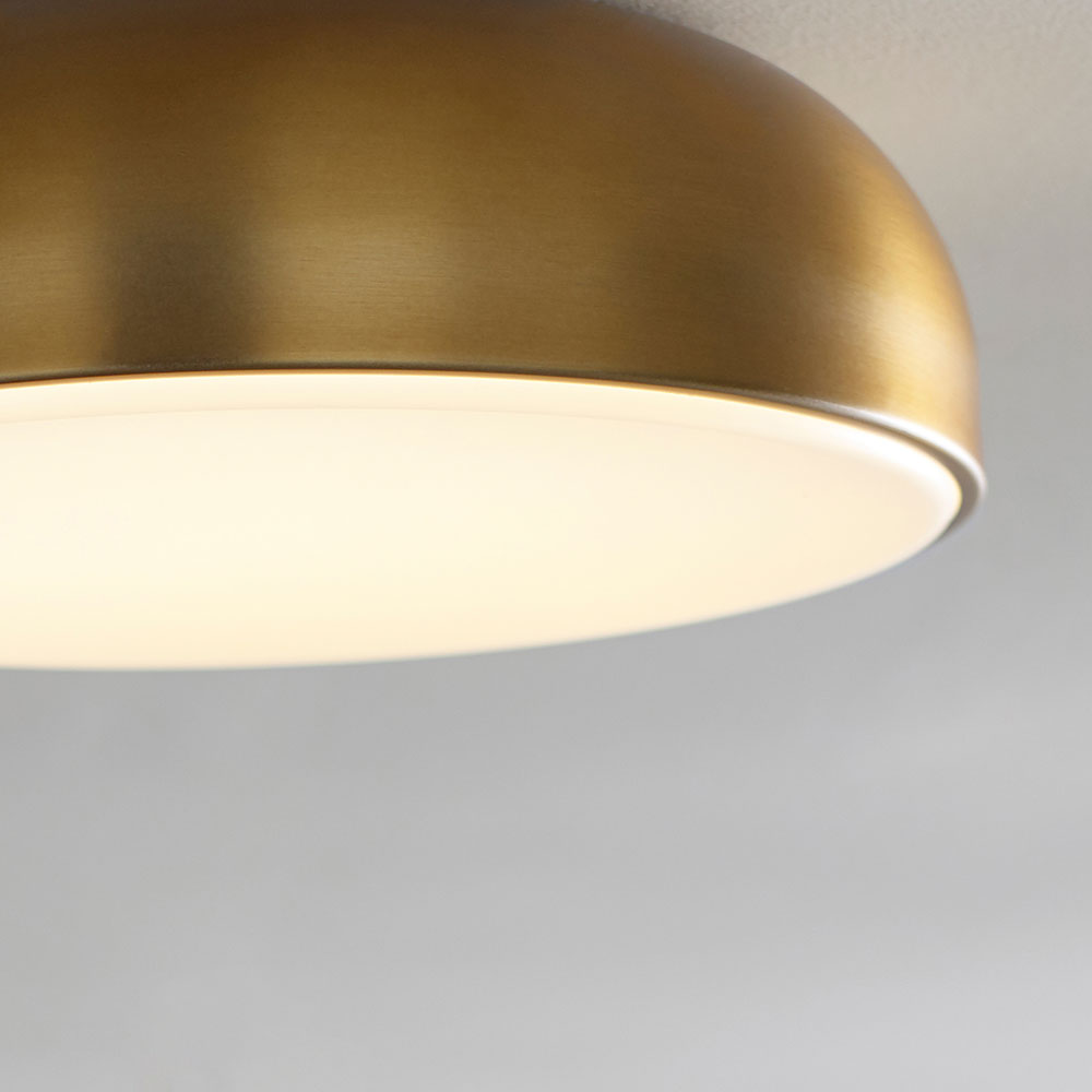 Visual Comfort Modern 700FMKOSA13R-LED930 Kosa Contemporary Aged Brass ...