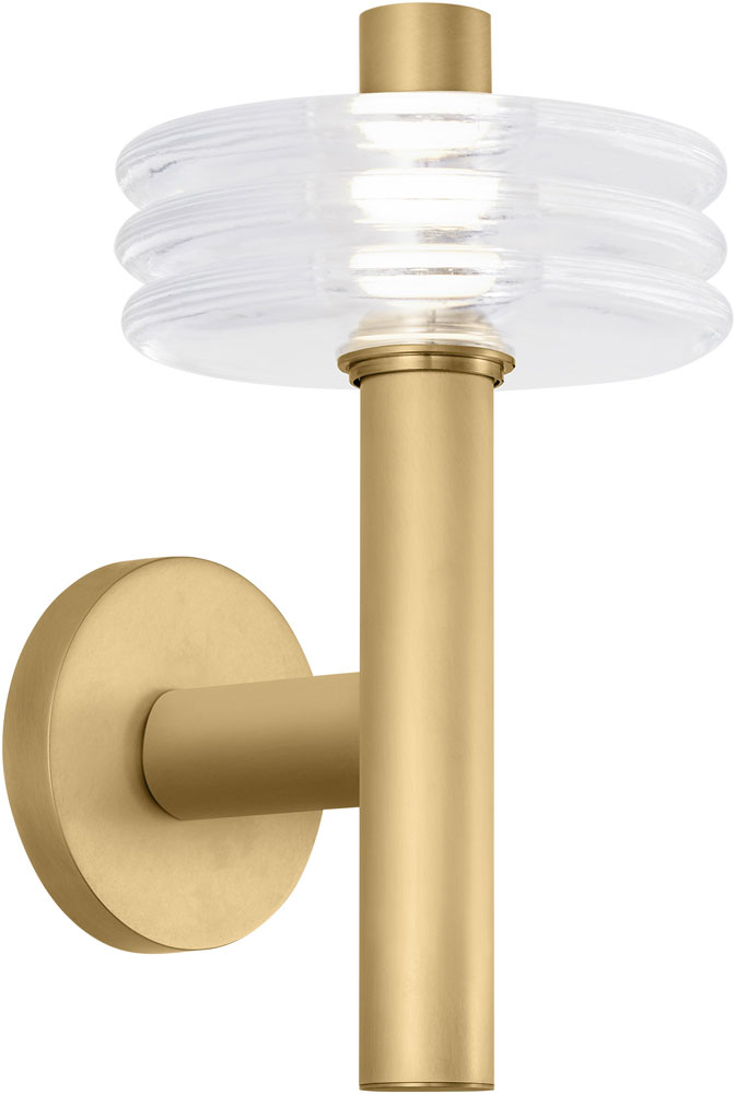 Visual Comfort Modern KWWS21027CNB Laurel Modern Natural Brass LED Wall ...