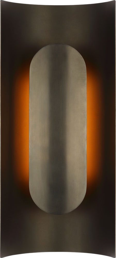 Visual Comfort Modern PBWS50227BZ Shielded Modern Bronze LED Wall ...