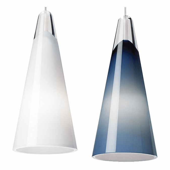 Visual Comfort Modern Selina Hand-Blown Cone Glass 4 Inch Diameter ...