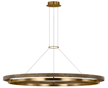 Visual Comfort Modern SLCH30030NBW Grace Contemporary Natural Brass ...