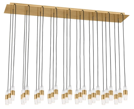 Visual Comfort Modern SLCH38727NB Lassell Contemporary Natural Brass ...