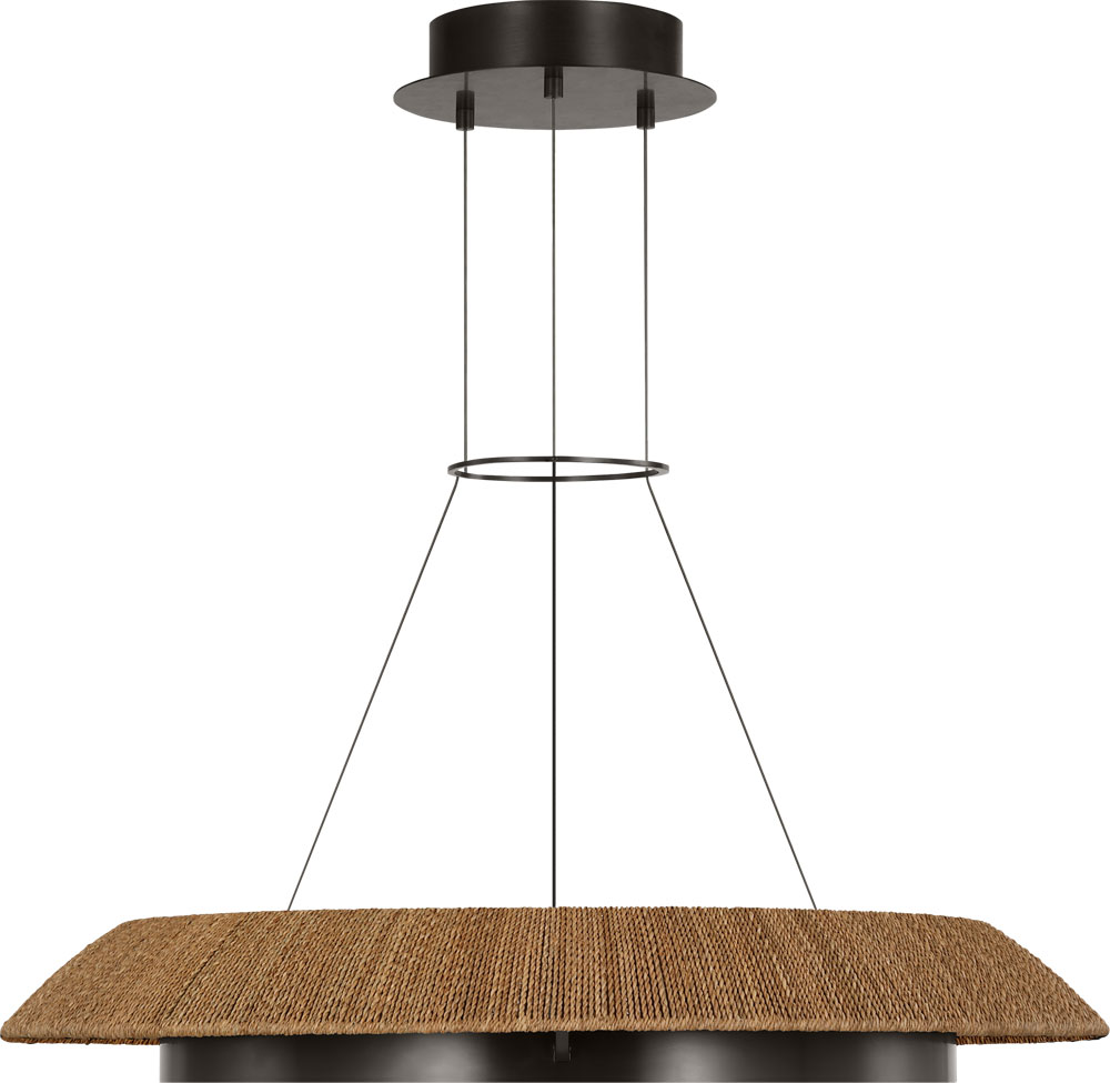 Visual Comfort Modern SLCH55927NTBZ Noa Contemporary Bronze LED 33 ...