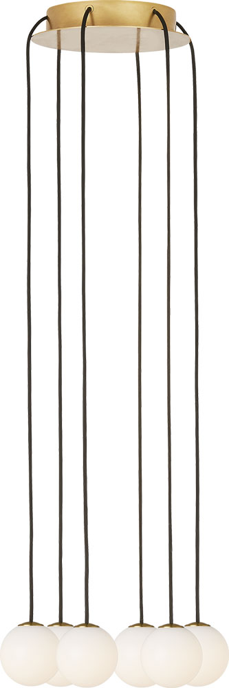 Visual Comfort Modern SLCH58927HAB Orbet Contemporary Hand Rubbed ...