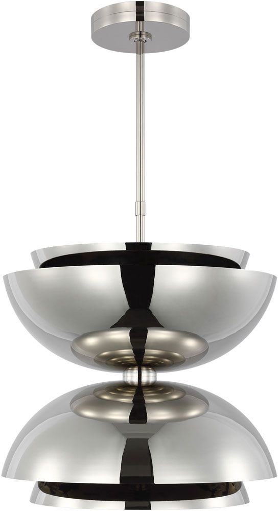 Visual Comfort Modern SLPD13227N Shanti Modern Polished Nickel LED 20.5 ...