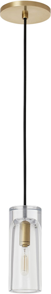 Visual Comfort Modern SLPD277CNB Horizon Modern Natural Brass LED Mini ...