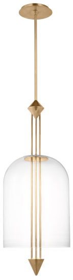 Visual Comfort Modern SLPD31627CNB Cathedral Modern Natural Brass LED ...