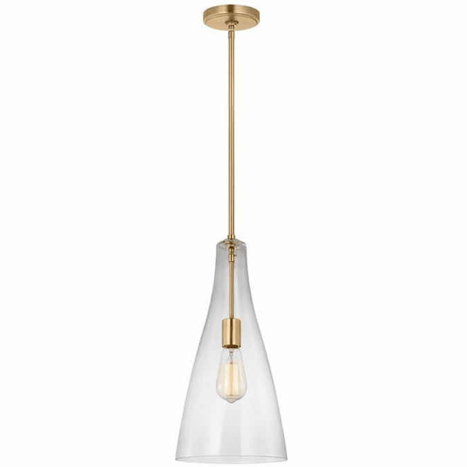 Visual Comfort Studio 6537001-848 Arilda Modern Satin Brass Mini Drop ...