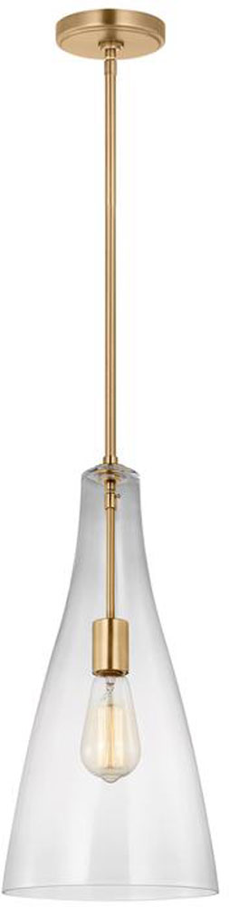 Visual Comfort Studio 6537001-848 Arilda Modern Satin Brass Mini Drop ...