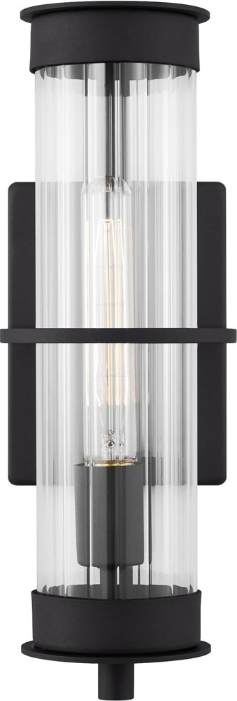 Visual Comfort Studio 8626701-12 Alcona Modern Black 14.875" Outdoor ...
