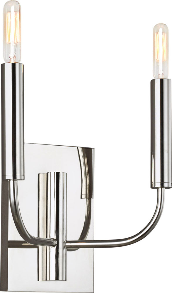 Visual Comfort Studio EW1002PN Brianna Contemporary Polished Nickel ...