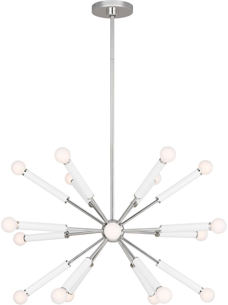 Visual Comfort Studio KSC10518PNGW Monroe Modern Polished Nickel ...