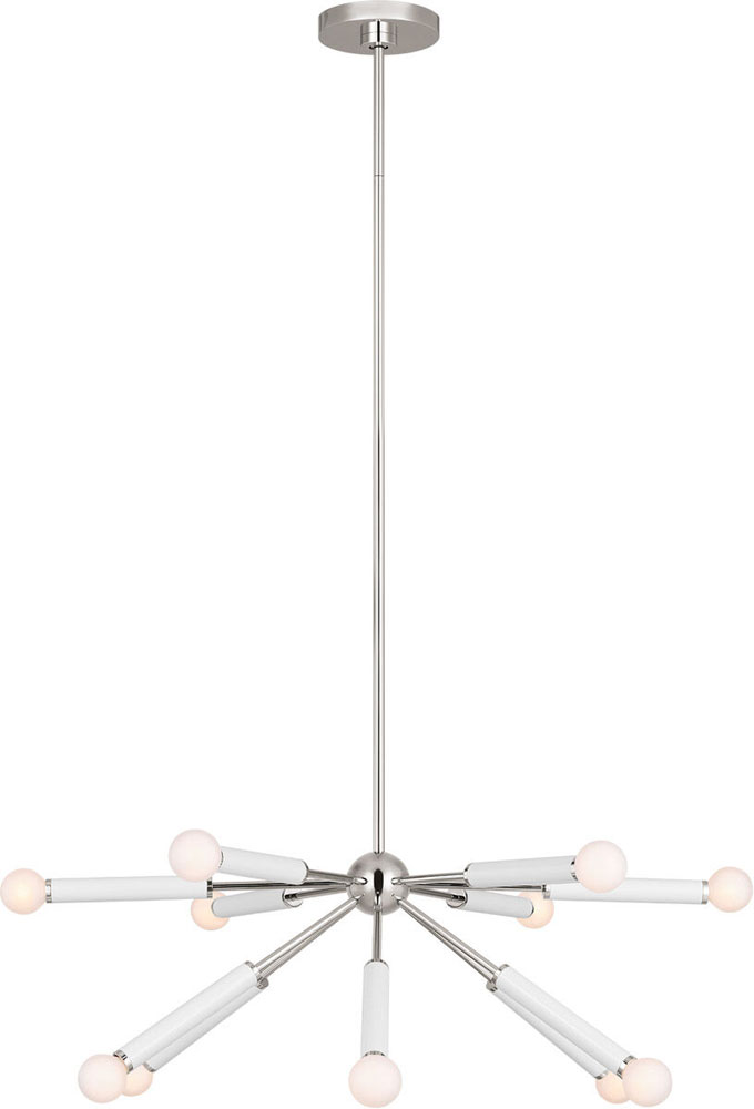 Visual Comfort Studio KSC10612PNGW Monroe Modern Polished Nickel ...