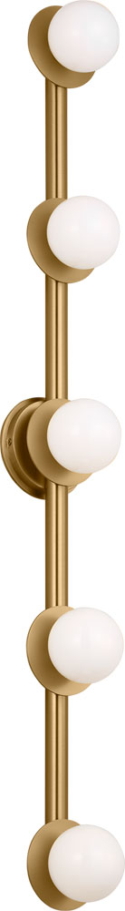 Visual Comfort Studio KWL1165BBS Nodes Contemporary Burnished Brass LED ...