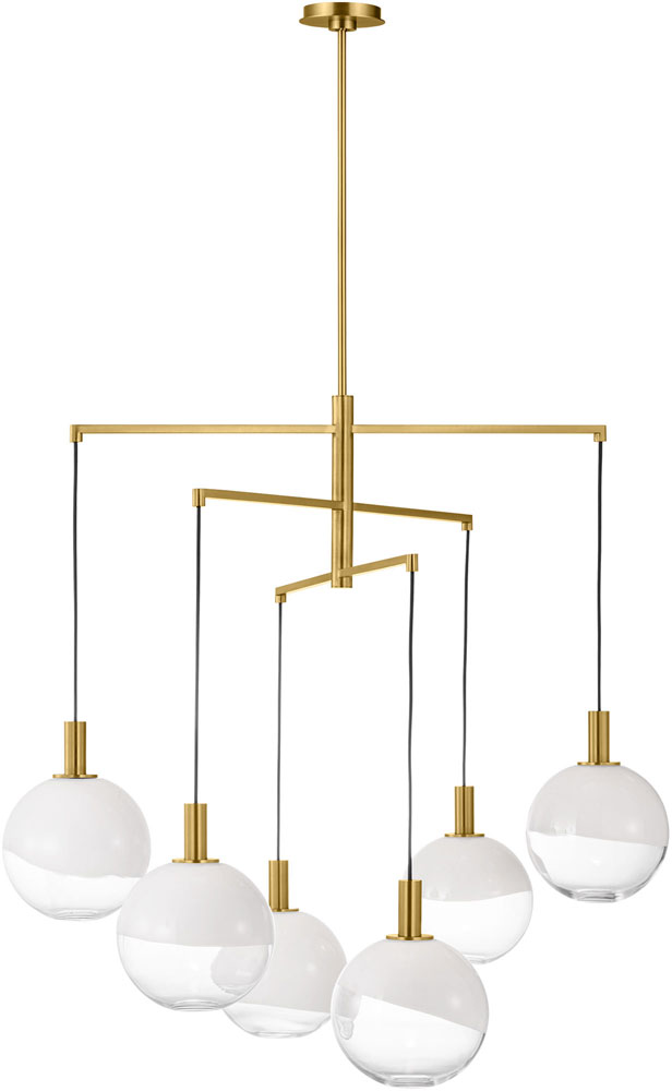 Visual Comfort Studio SLC1036BBS Torian Contemporary Burnished Brass ...