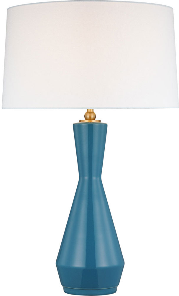 Visual Comfort Studio TT1221LAQ1 Jens Contemporary Lucent Aqua Table ...