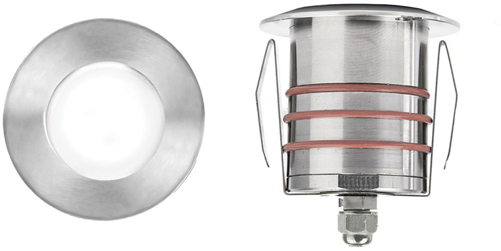 WAC Lighting 2021-SS Modern Marine Grade Stainless Steel LED Round ...