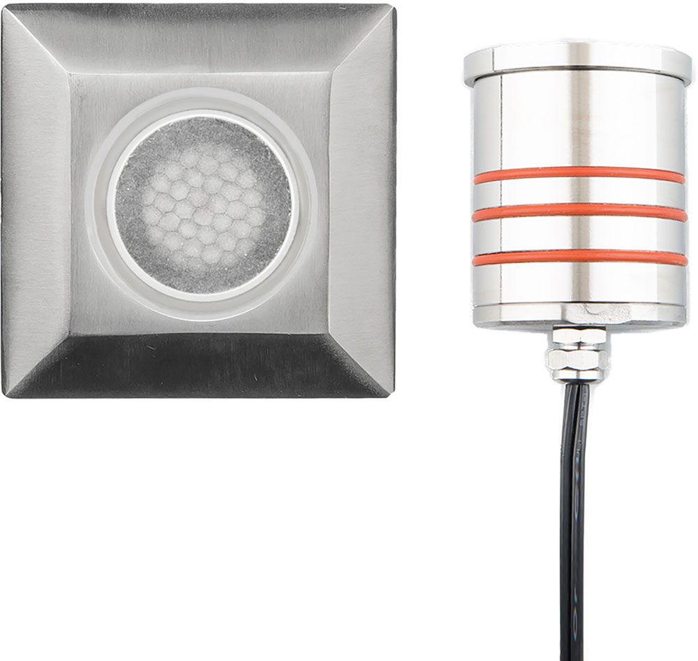 WAC Lighting 2052-SS Modern Marine Grade Stainless Steel LED Square ...