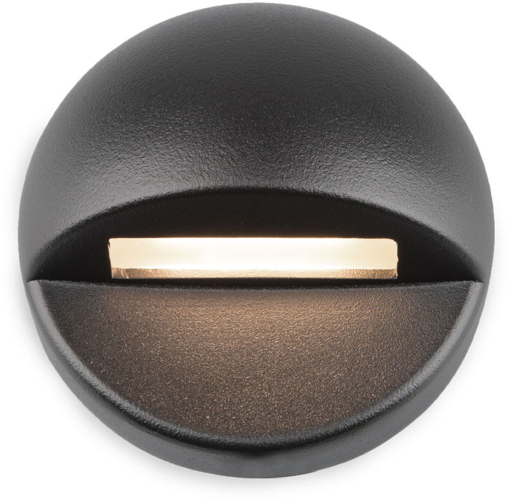 WAC Lighting 3011-BK Modern Black LED Exterior Step Lighting - WAC-3011-BK_
