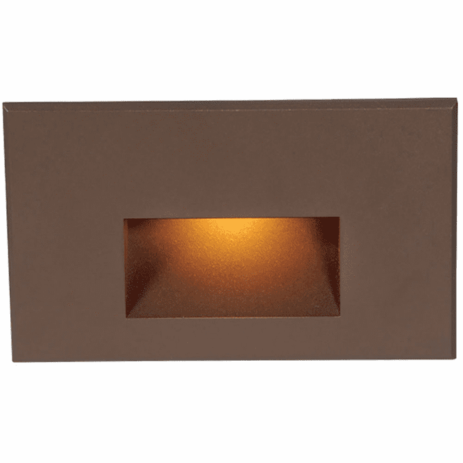 WAC Lighting 4011-AMBBR Modern Solid Brass and Bronze LED Indoor Step ...