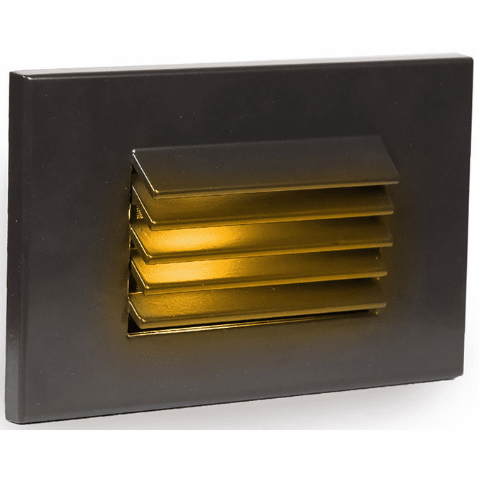 WAC Lighting 4051-AMBZ Contemporary Bronze LED Louvered Indoor Step ...